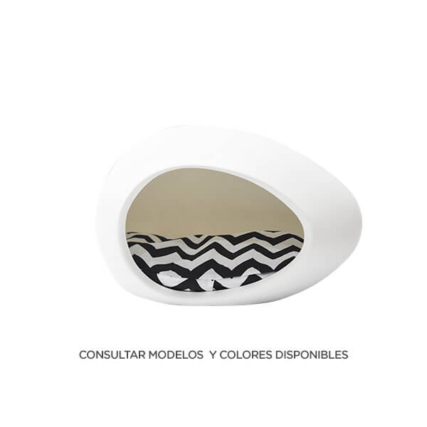 Cucha Eggys Chica Blanca 66X41X41 Hasta 10 Kg - Natural Life