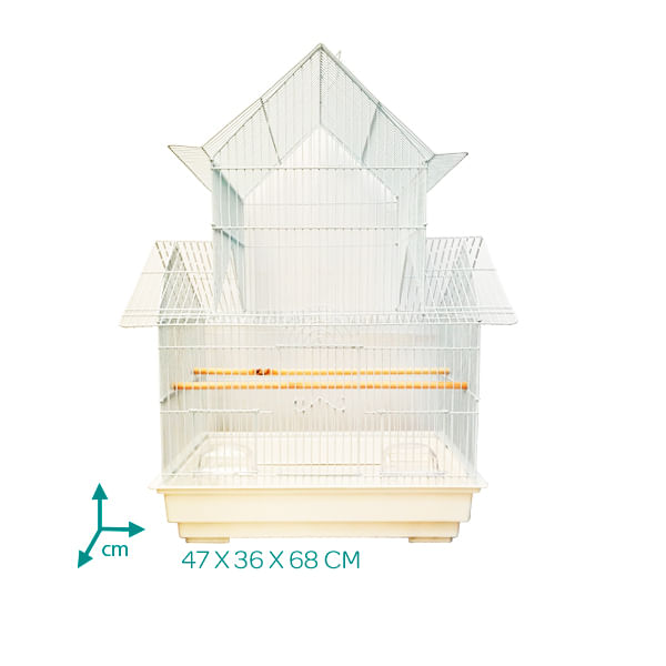 Jaula Para Aves Modelo Imperial 2 47 X 36 X 68 Cm - Natural Life
