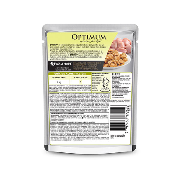 Optimum Cat Wet Adulto X 85 Gr