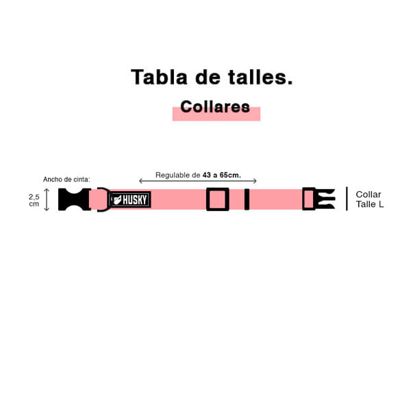 Collar Hua Hum 43-65 Cm (Celeste-Naranja-Beishe) L - Natural Life