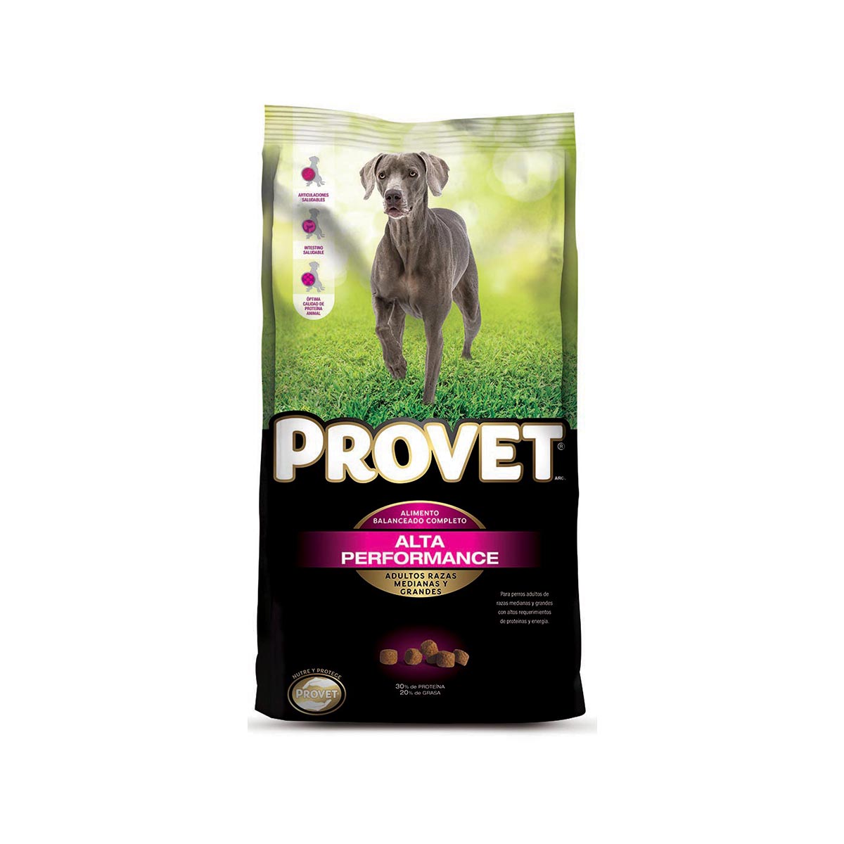 Provet Alta Performance Raza Medi/Grand X 20 Kg - Natural Life