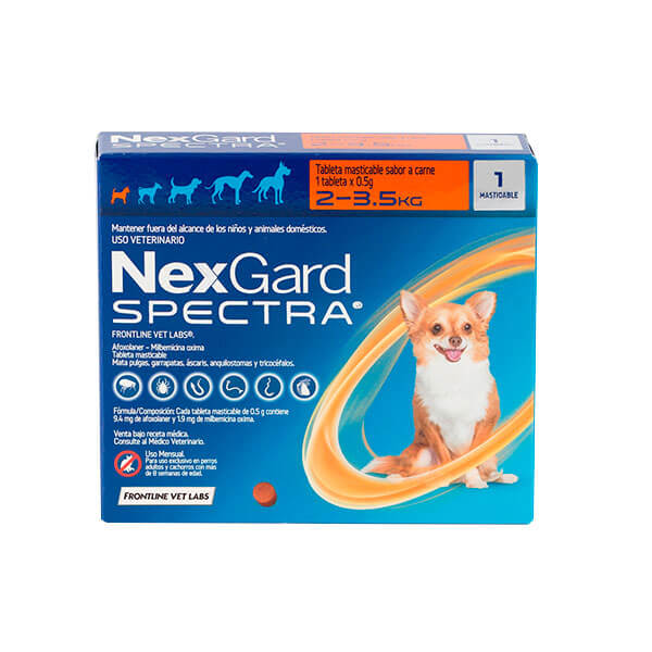 NEXGARD SPECTRA PP DE 2 A 3.5 KG - Natural Life