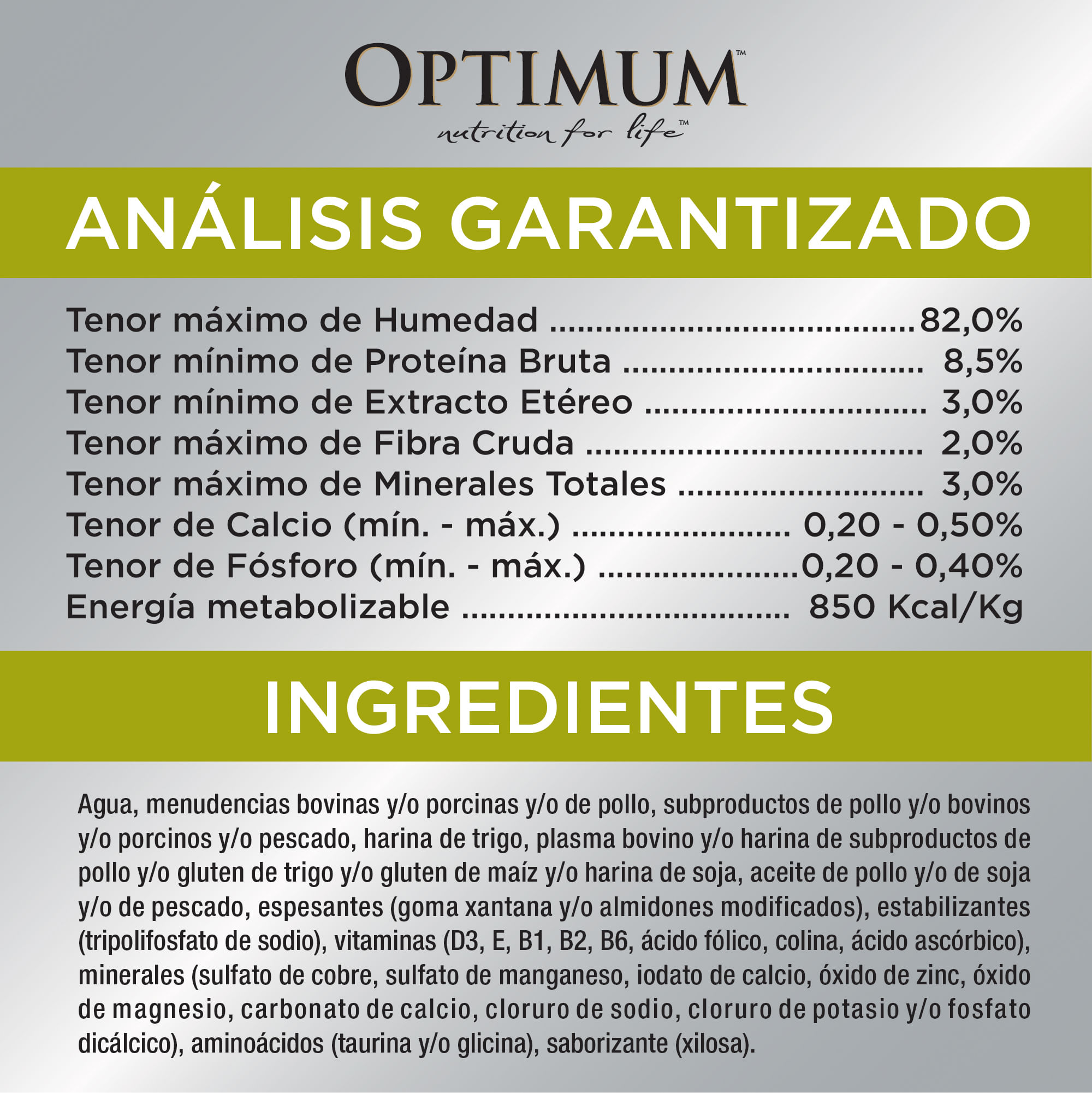 Optimum Cat Wet Adulto X 85 Gr