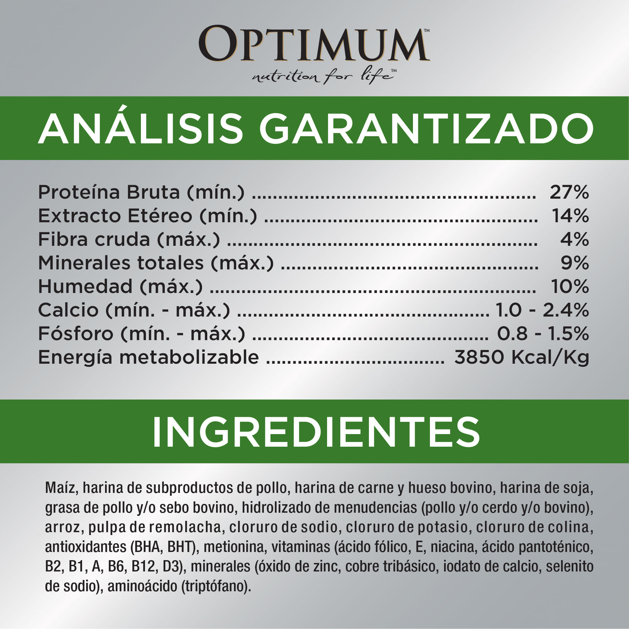 Optimum Adulto Pequeño X 3 Kg