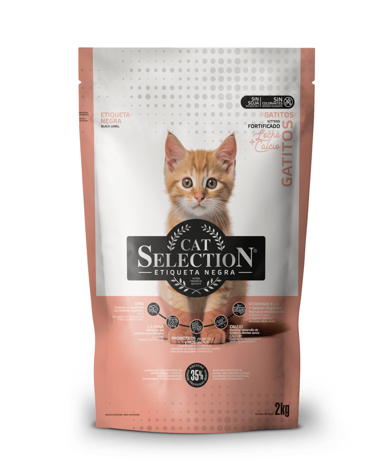 Cat Selection Etiqueta Negra Kitten x 2 Kg - Natural Life