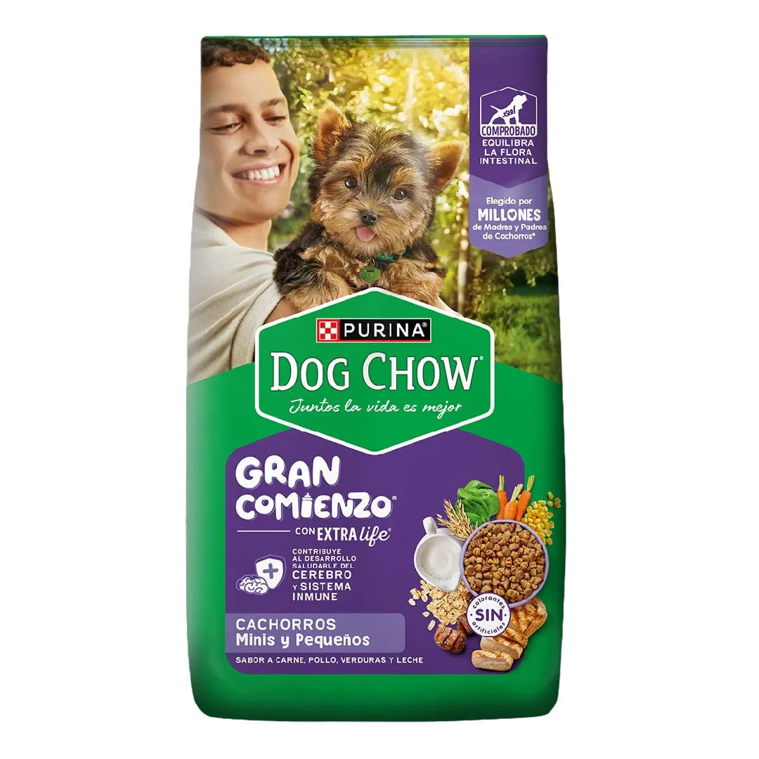 Dog Chow Gran Comienzo Cachorro Raza Mini Pequeña x 3 Kg