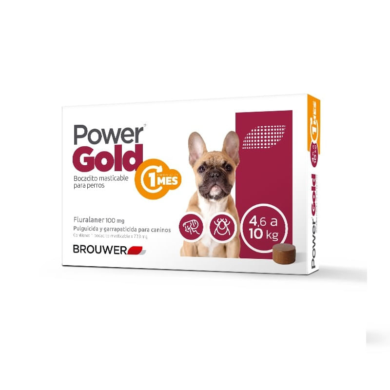 Comprimido Power Gold 30 días de 4 a 10 Kg