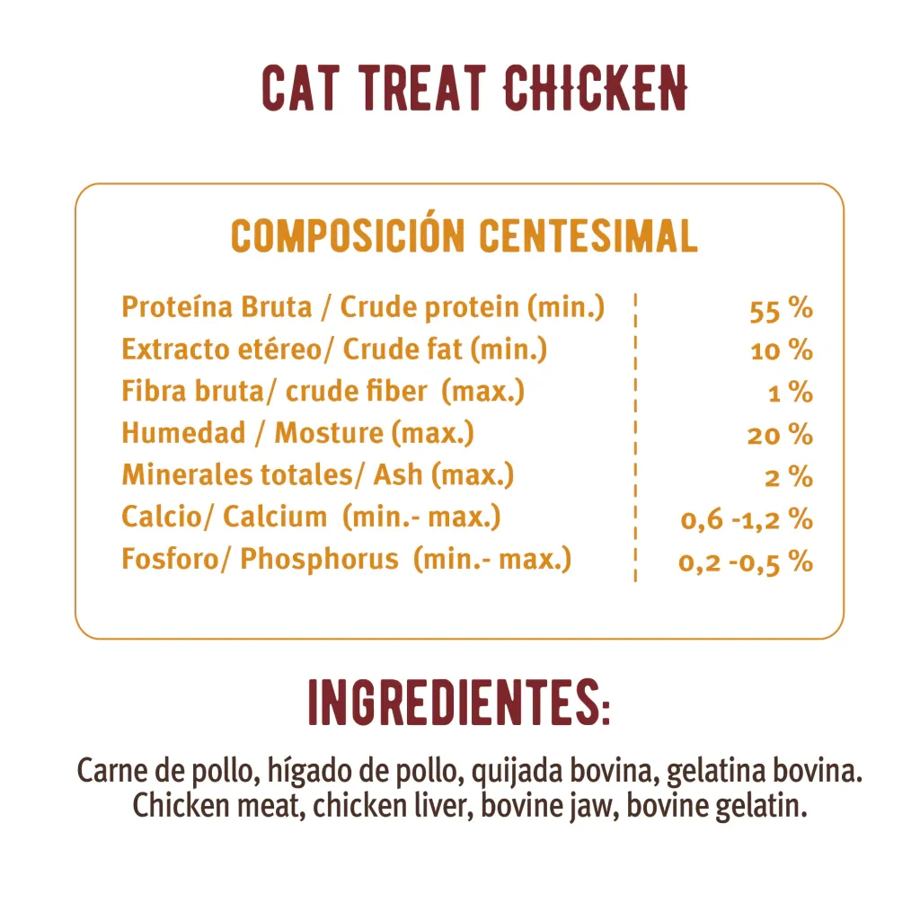 Mon Ami Snack Saludable Gato Chicken x 50 Gr